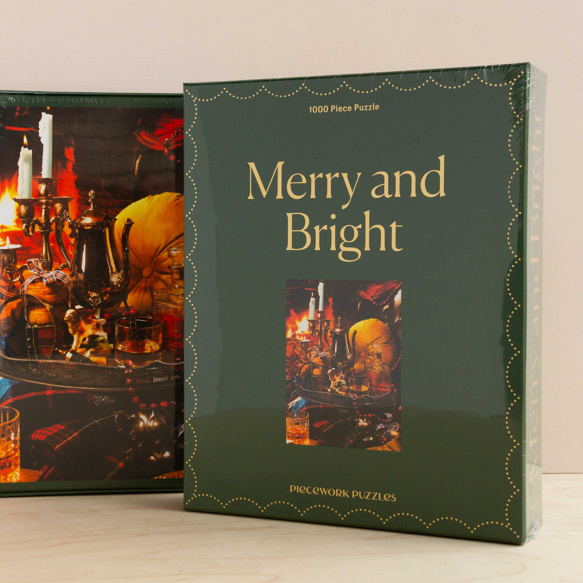 Piecework Puzzles: Merry & Bright 1000 Piece – Mantel