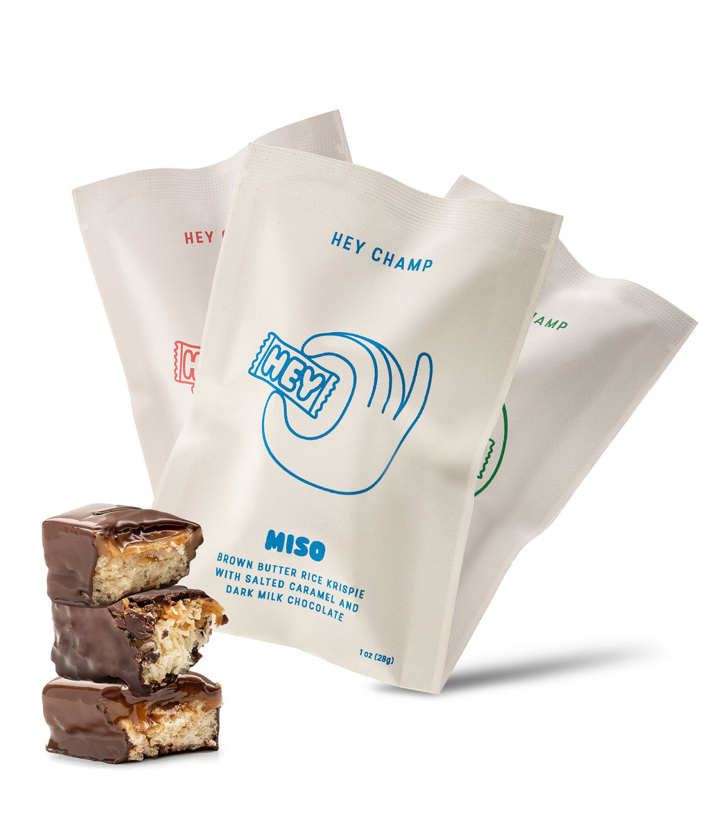 Hey Champ: Chocolate Candy Bars – Mantel