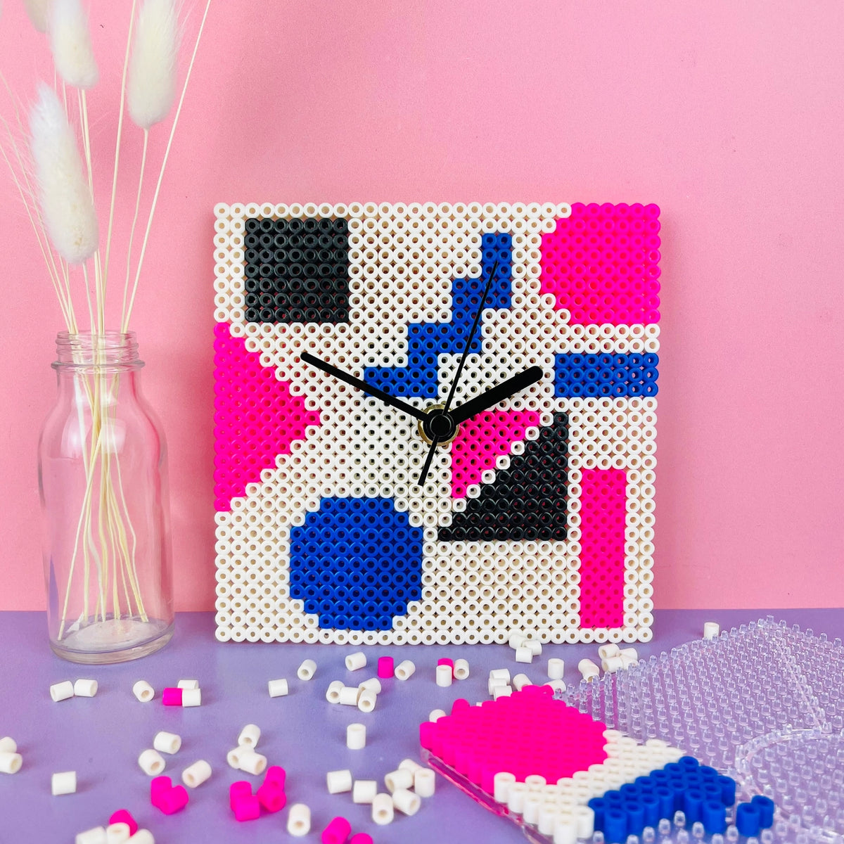 The Edinburgh Craft Club: Fuse Bead Clock Kit – Mantel